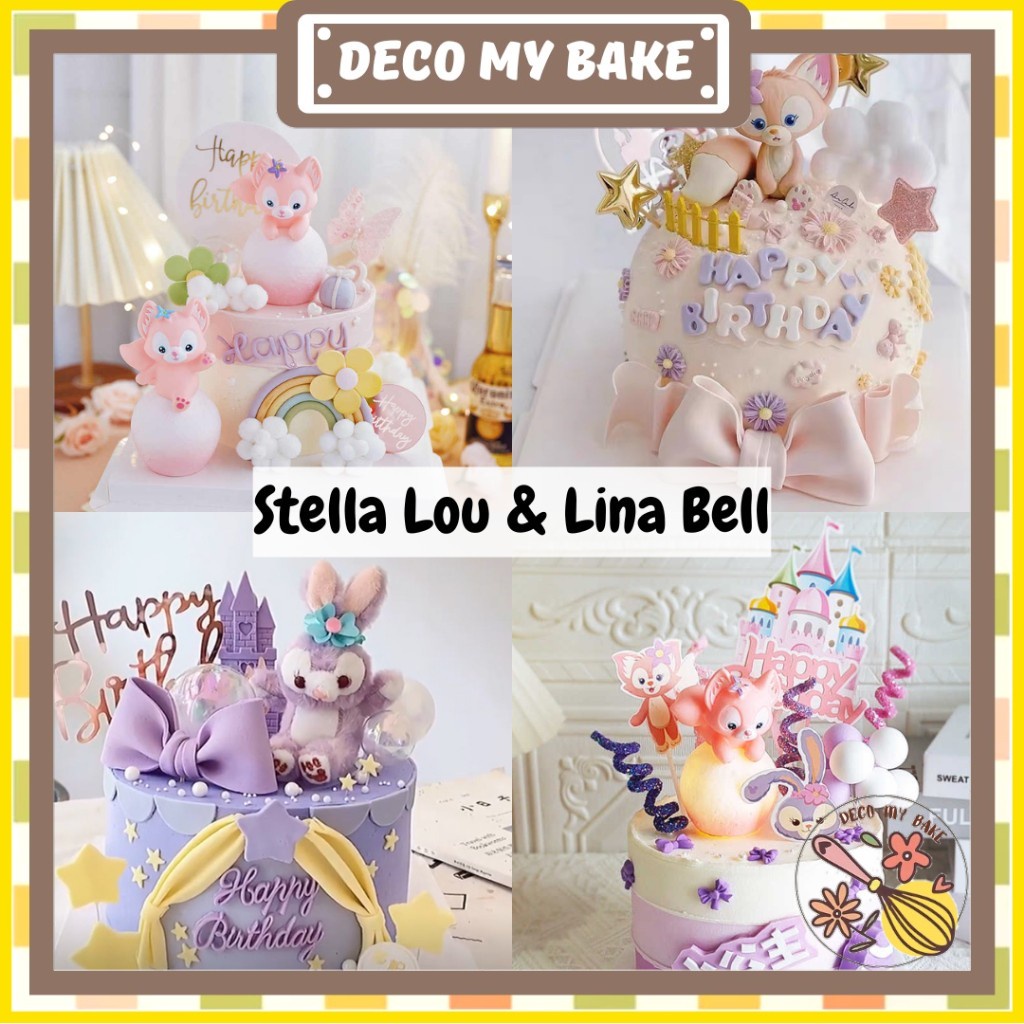 DMB Stella Lou Tina Bell Birthday Cake Decoration Cake Topper Disney ...