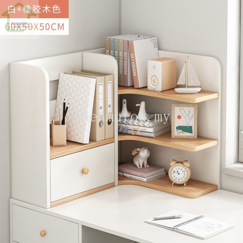 Desktop Bookshelf Shelf Desk Simple Office Corner Table Student ...