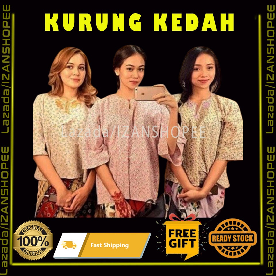Baju Kurung Kedah / Kurung Opah Cotton (Random Corak) | Shopee Malaysia