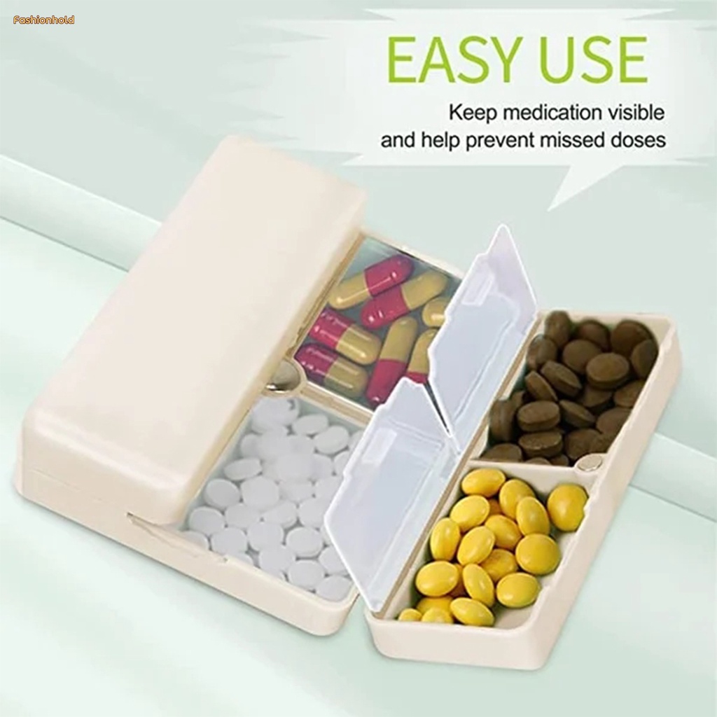 Tablets Organiser Foldable Magnetic Medicine Organiser With 7 ...