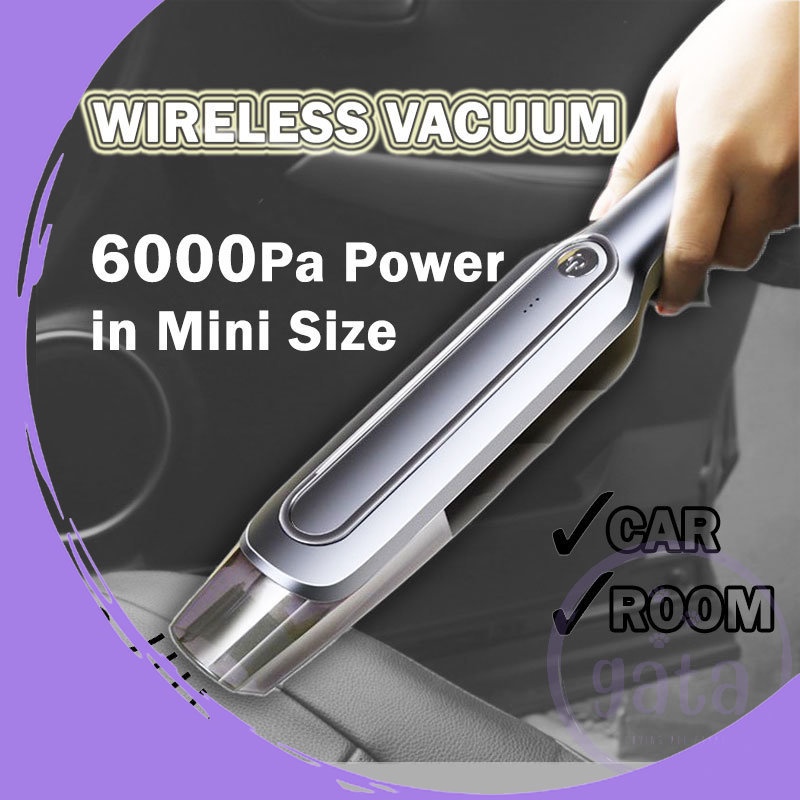 GATA Mini Modern Wireless Rechargeable Vacuum Cleaner Cordless Portable ...