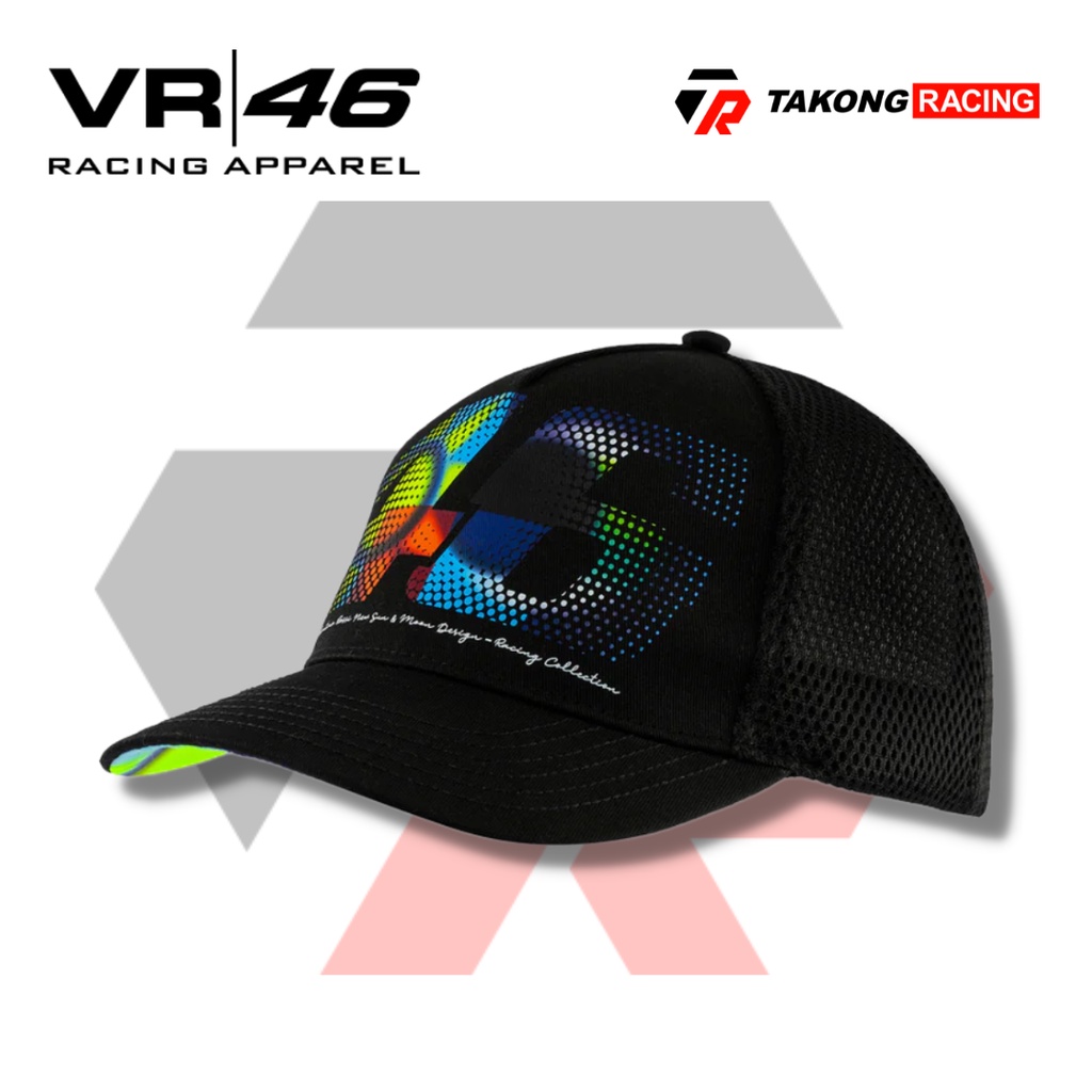 VR46 Sun And Moon Trucker Cap | Shopee Malaysia