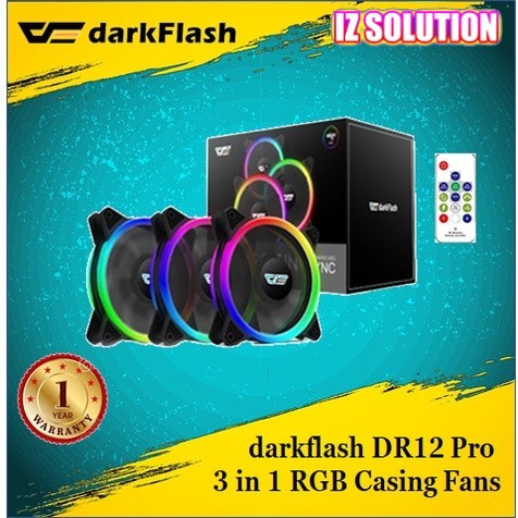 AIGO DARKFLASH DR12 Pro 3 in 1 RGB Casing Fans | Shopee Malaysia
