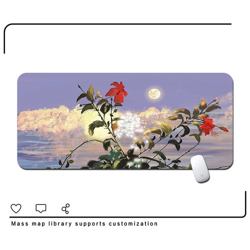 Watercolor Mouse Pad Oversized Beautiful Oil Painting Style Creative ...