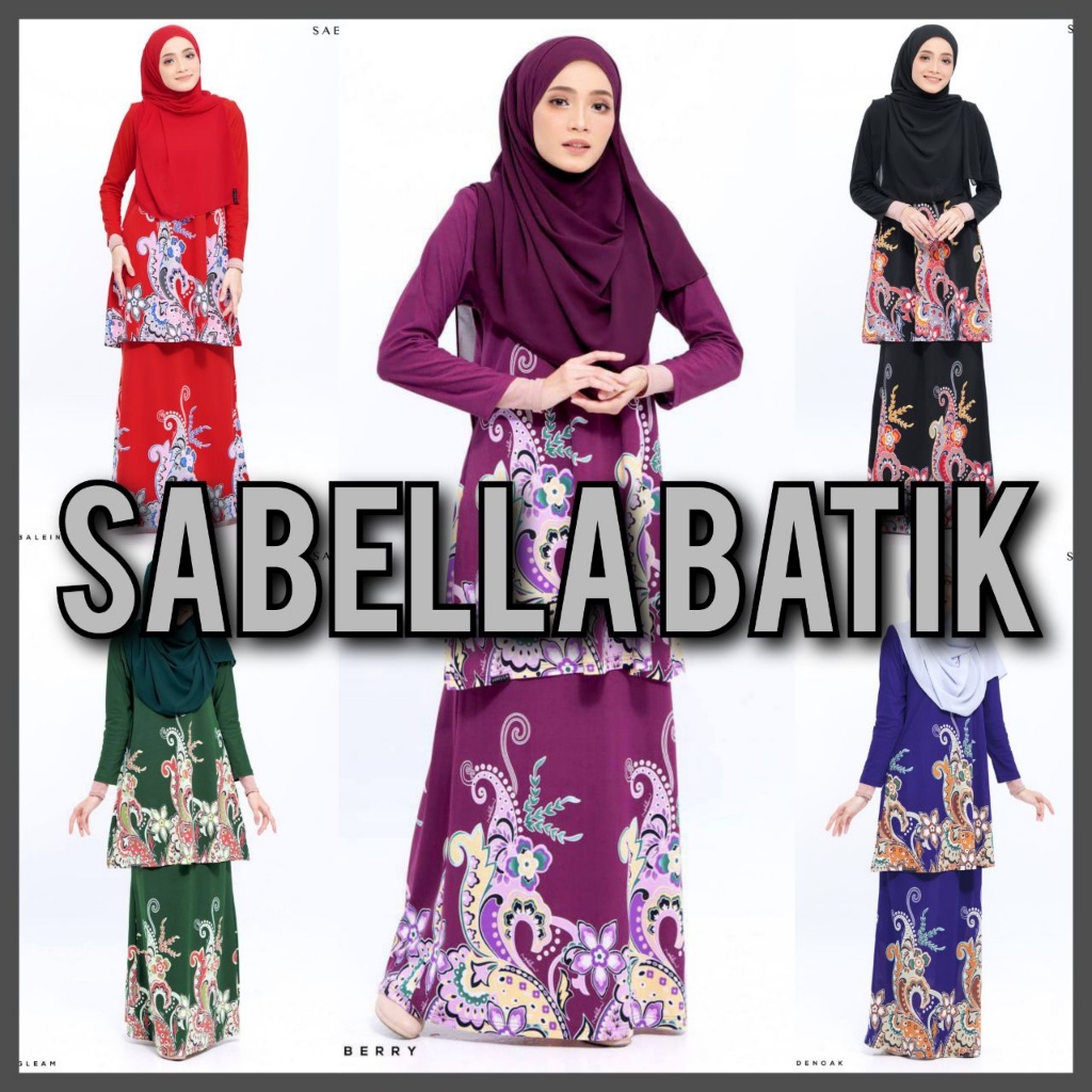 SABELLA KURUNG QUEENY BATIK MOSSCREPE IRONLESS READYSTOCK | Shopee Malaysia