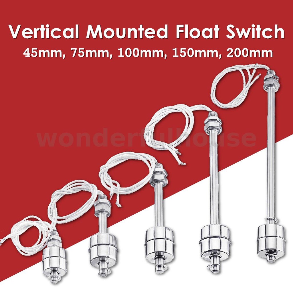 Stainless Steel Water Flow Tank Vertical Float Switch Liquid Sensor ...