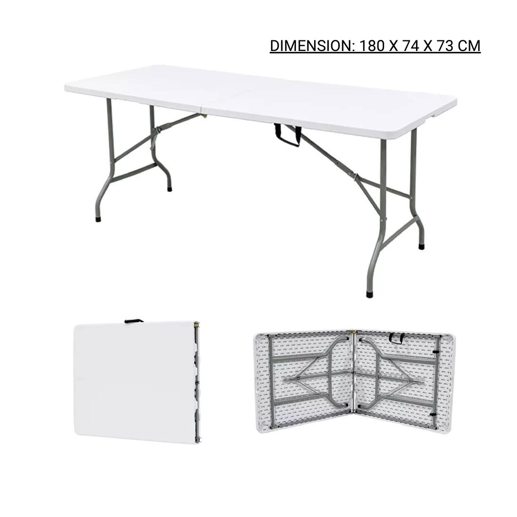 Furnimall (120*60cm)Foldable Table Dining Table Folding Portable Table ...