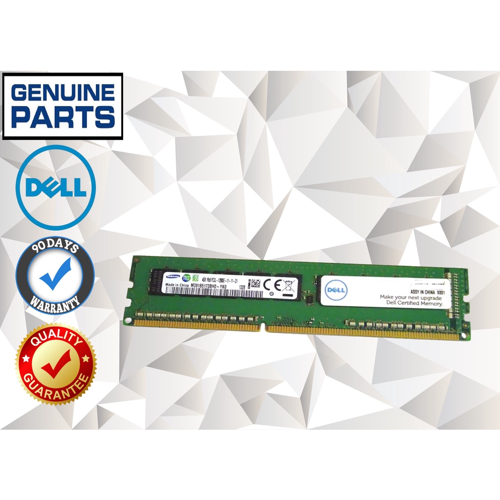 DELL DIMM 4GB 1600 1Rx8 4G DDR3L (YWJTR) | Shopee Malaysia