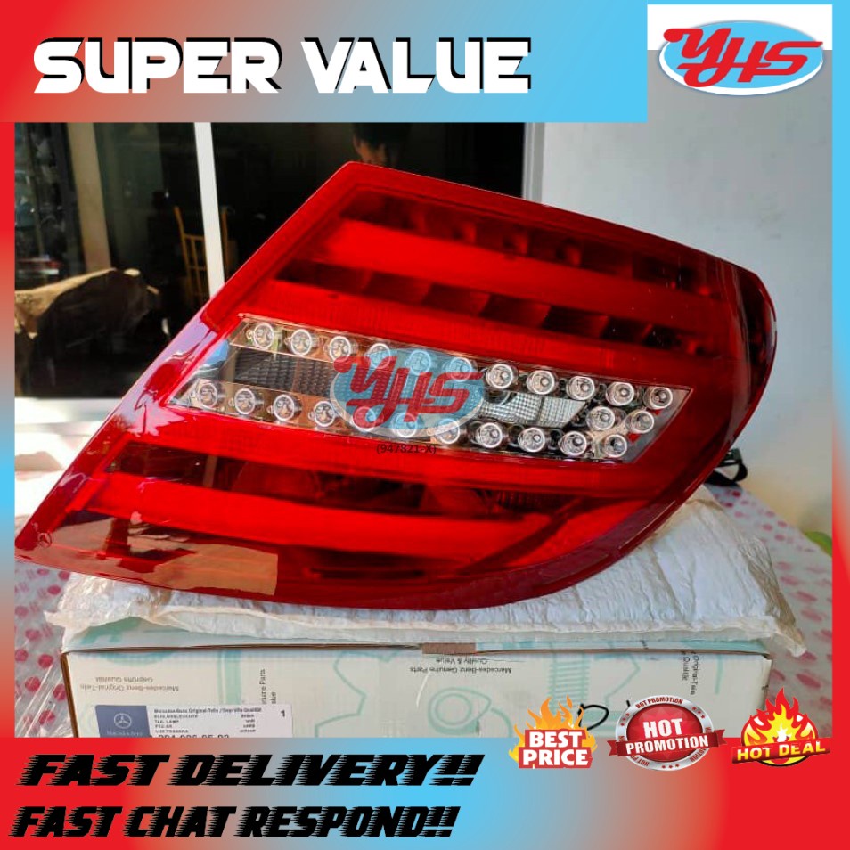 MERCEDES BENZ W204 C-CLASS FULL LED FACELIFT REAR LAMP RIGHT TAIL LIGHT ...