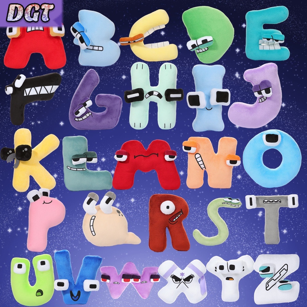 DGT IN Stock Alphabet Lore Alphabet Legend Plush Pillow Doll Children's ...