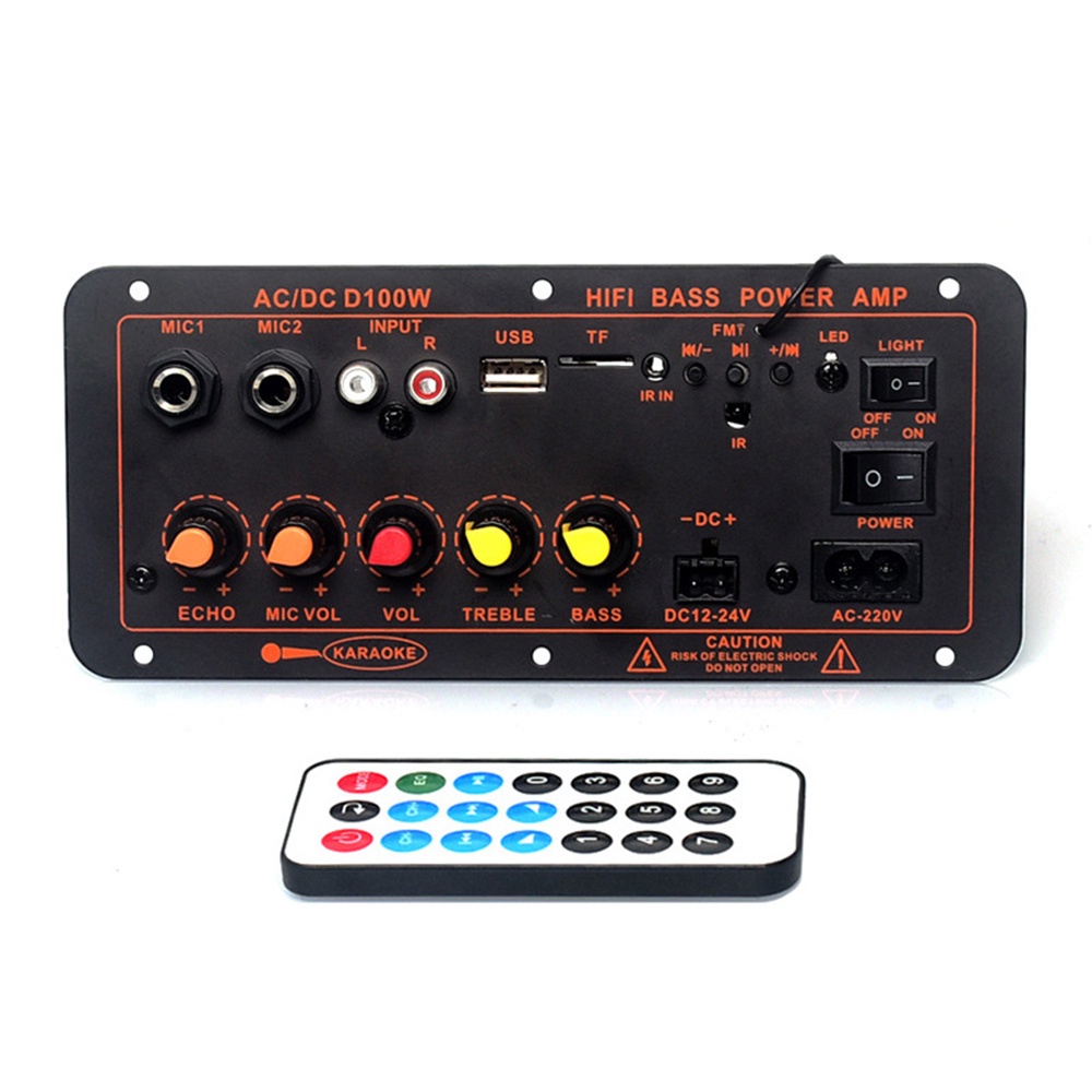DIYMORE D100W high-power Bluetooth power amplifier board AC220V DC12 ...