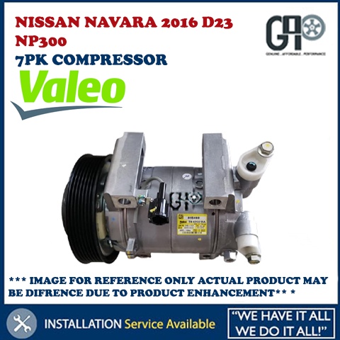 NISSAN NAVARA YEAR 2016 D23 / NP300 (ORIGINAL) VALEO 7PK COMPRESSOR - 815480 | Shopee Malaysia