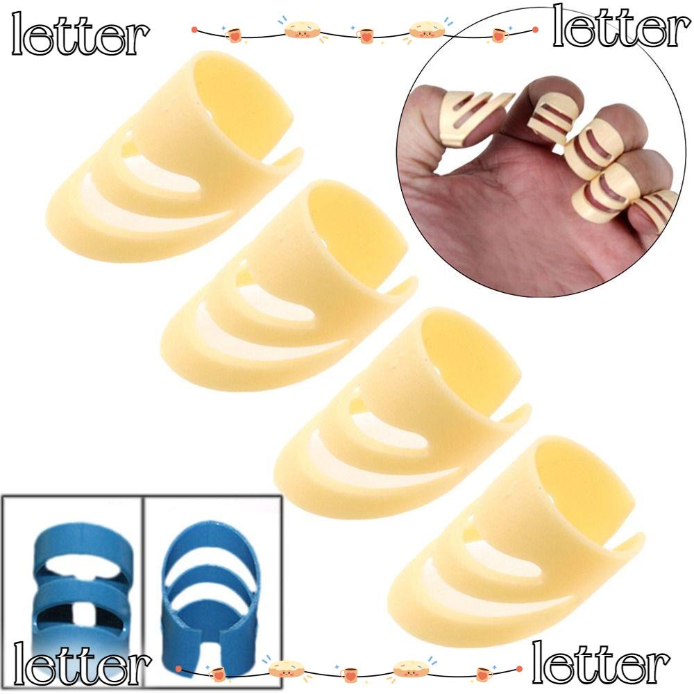 LETTER 4Pcs/set Finger Picks 4Colors ALaska Pik M/L/XL Guitar Finger ...