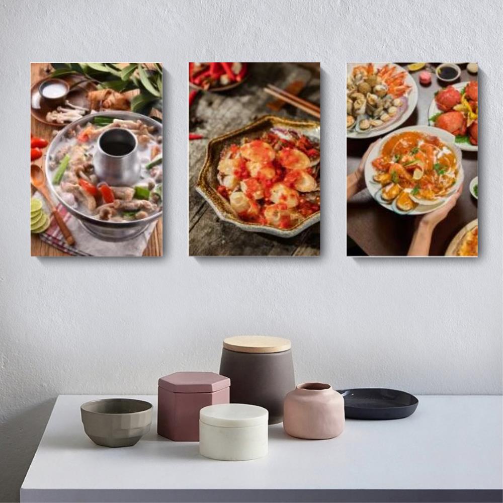 Traditional Thai Food Canvas Painting Kitchen Prints Pictures | Shopee ...