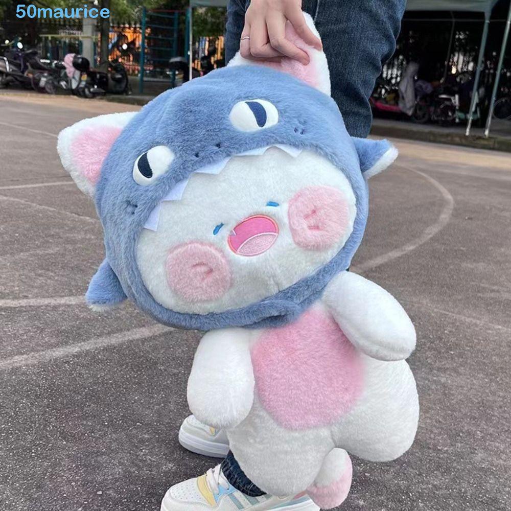 MAURICE Shark Cat Doll Pillow, Stuffed Animal Soft Cute Shark Cat Plush ...
