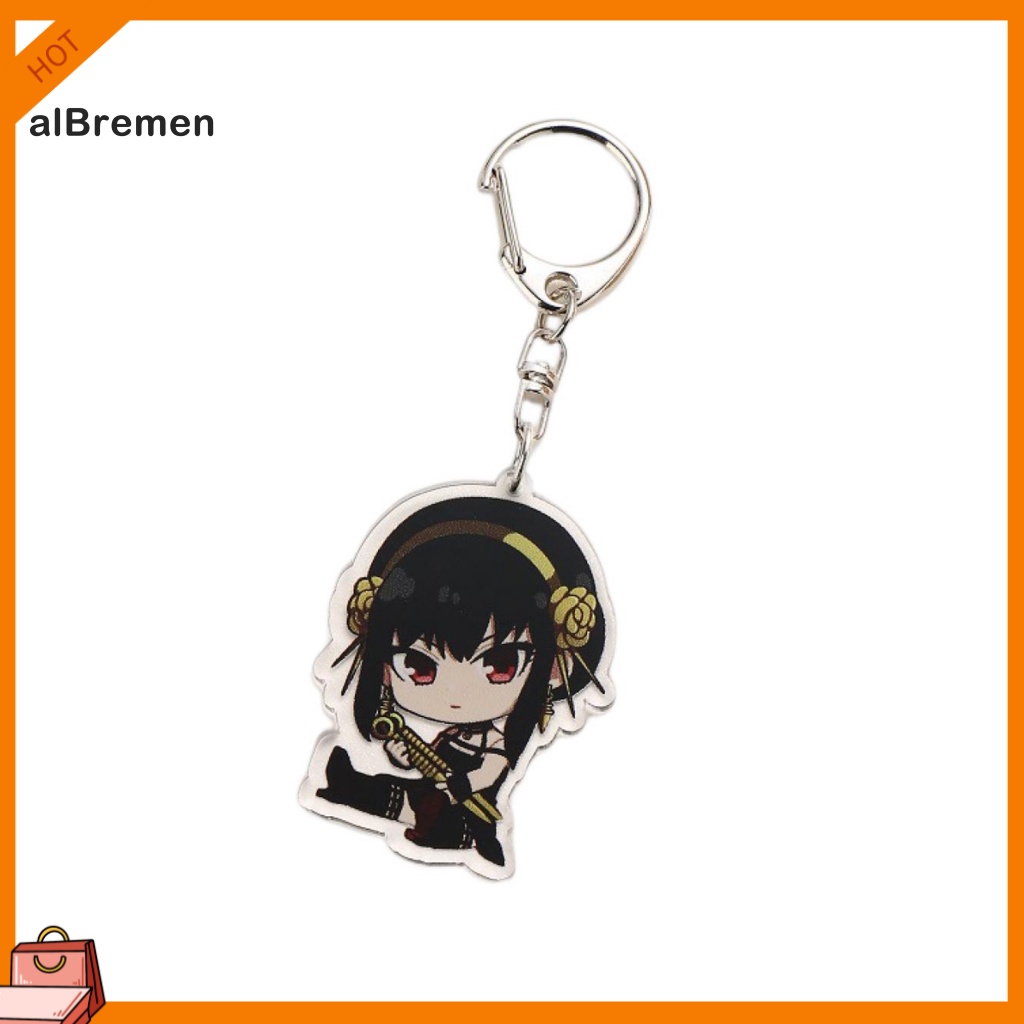 (New) 6 Styles Spy X Family Keychain Birthday Gift Anya Forger Yor ...