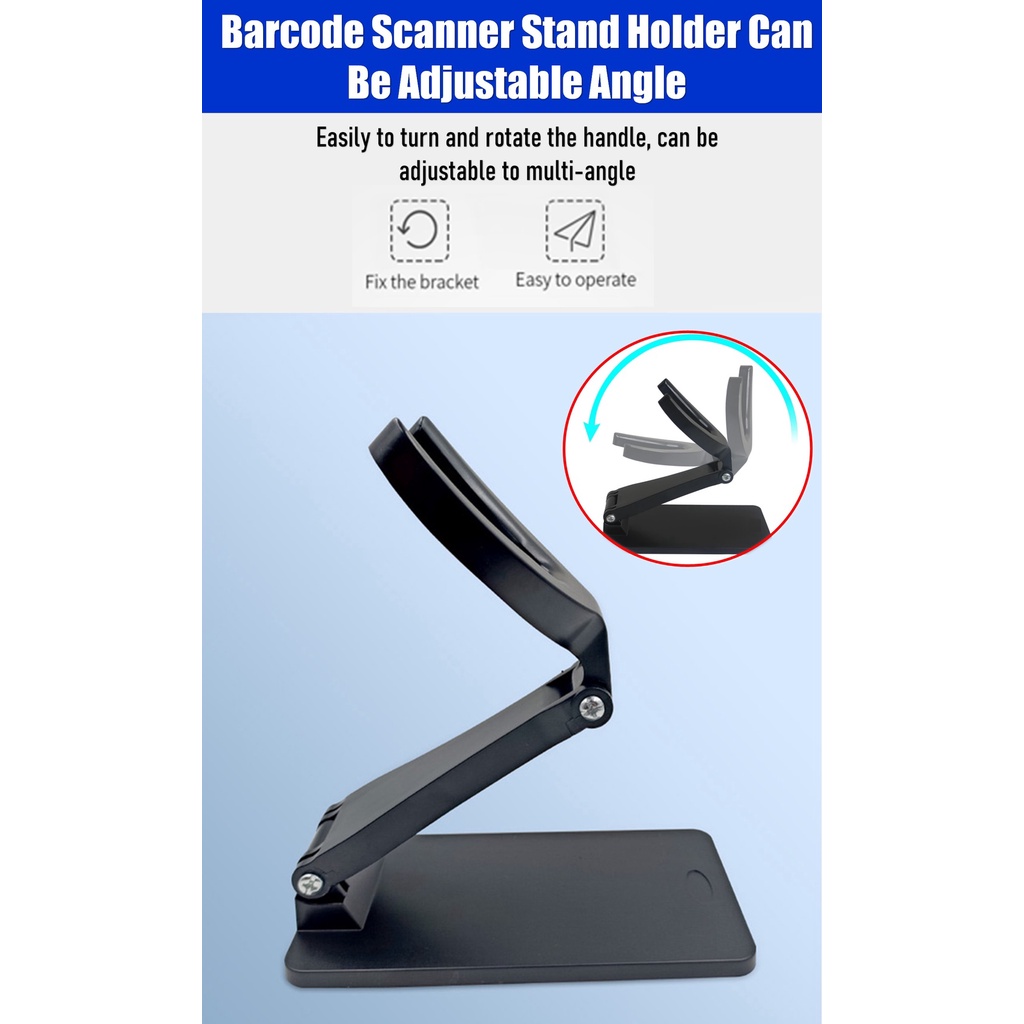 [OneHome] Barcode Scanner Holder Stand Universal Cradle Base Adjustable ...