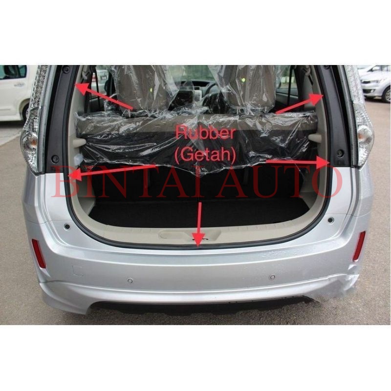 *ORIGINAL PERODUA ALZA ALL YEAR REAR BONNET BOOT RUBBER/ BELAKANG BONET ...