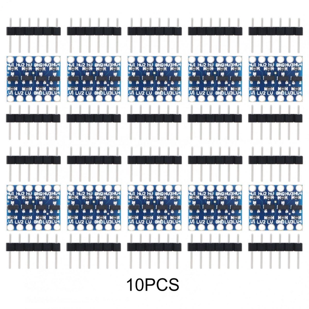 10pcs 4 Channel IIC I2C Logic Level Converter Bi-Directional Module Fit ...