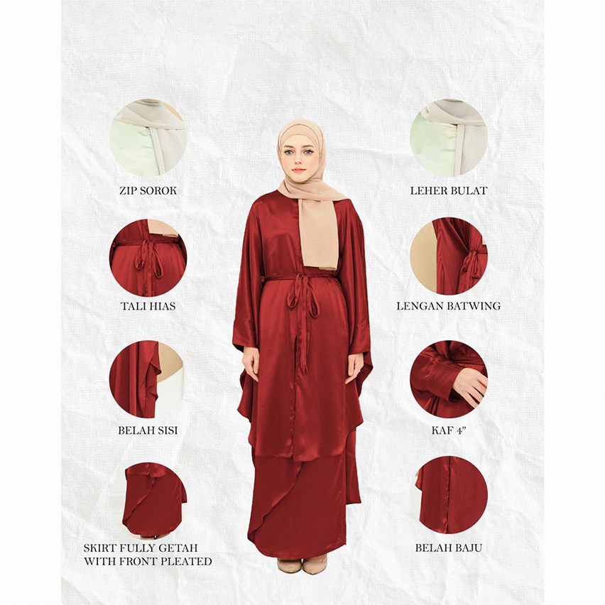 LUXE BAJU KAFTAN SATIN RAYA 2025 KAIN CAFTAIN VIRAL TRENDY KURUNG MODEN ...