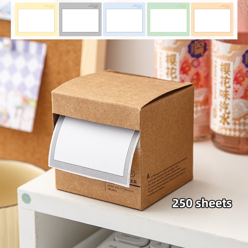 250 Sheets Creative Pull-out Scroll Sticky Notes School Office Tearable ...