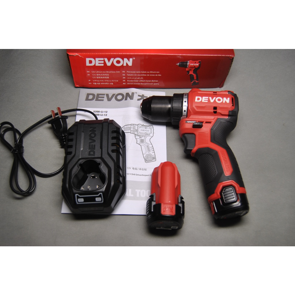Devon 5208 [New Style] 12V Lithium Battery Brushless Hand Multi ...