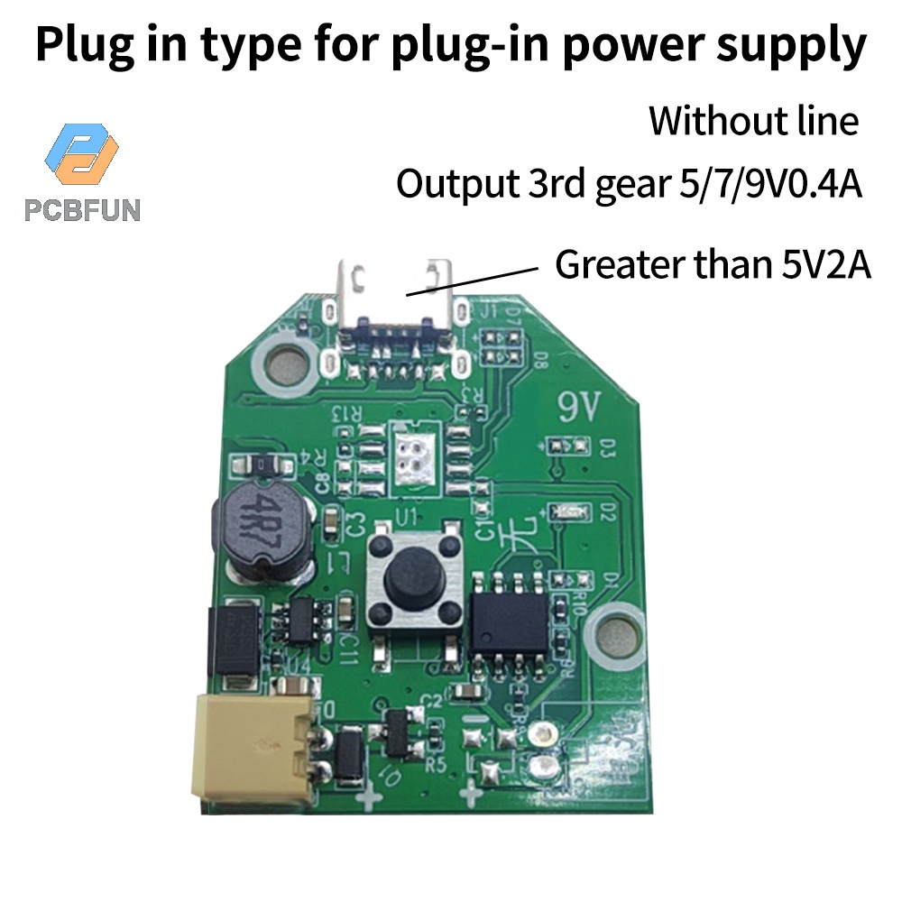 Pcbfun Micro Usb Tpye-c 3-speeds Universal Brushless Motor Mini Fan Speed Control Board | Shopee ...
