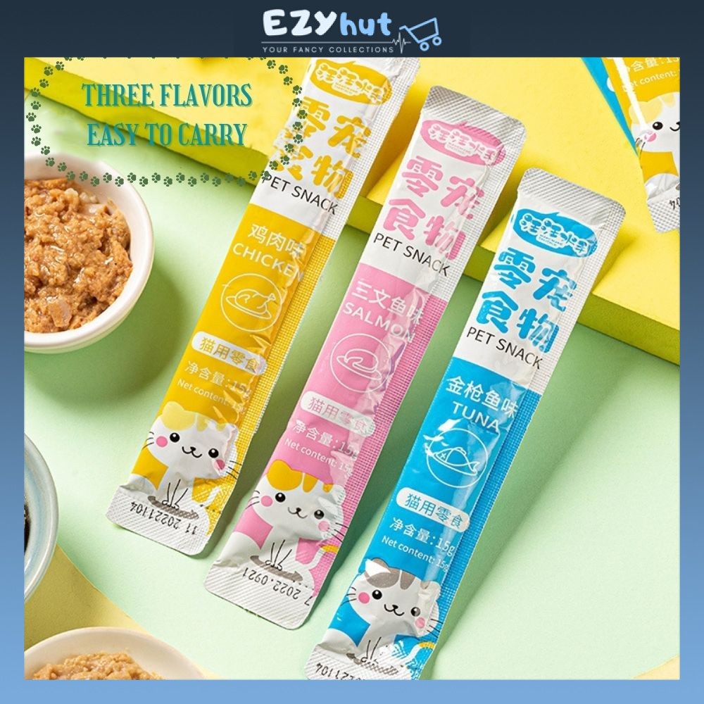 High Vitamin Creamy Cat Snack Cat Food Snack Stick Cat Treat Tuna ...