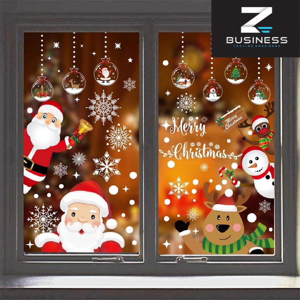 ZS [Christmas Products]Christmas Window Stickers Christmas Stickers ...