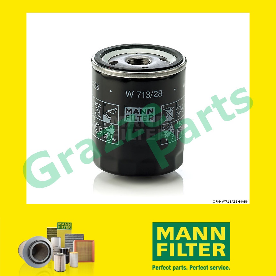 100% Original Mann Engine Oil Filter W713/28 W 713/28 for MG Rover LTD Rover 75 Tourer 1.8 Turbo ...