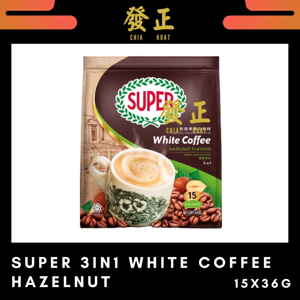 Super White Coffee 3in1 Hazelnut 15x36g | Shopee Malaysia