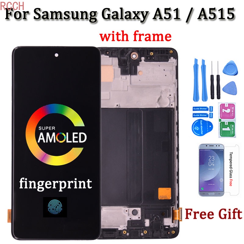 Super AMOLED Display For Samsung Galaxy A51 LCD A515 A515F/DS A515FD A515 LCD Display Touch ...