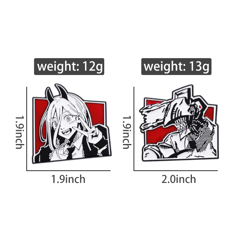 Anime Chainsaw Man Enamel Pins Brooches Cute Makima Pochita Pin Lapel