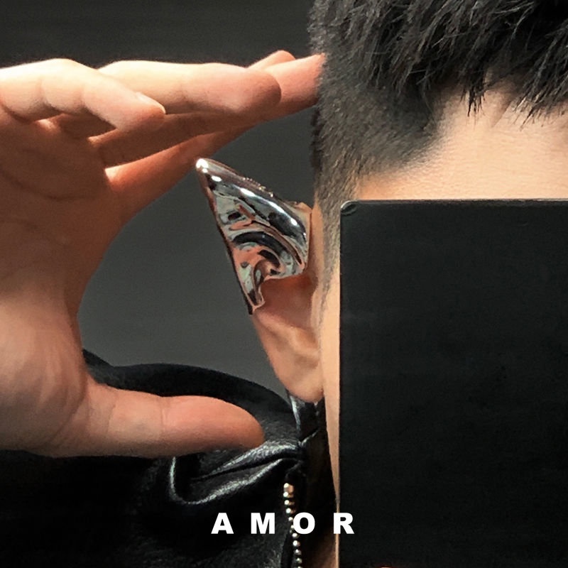Metal elf ear clip Futuristic Machinery Earrings without ear holes ...