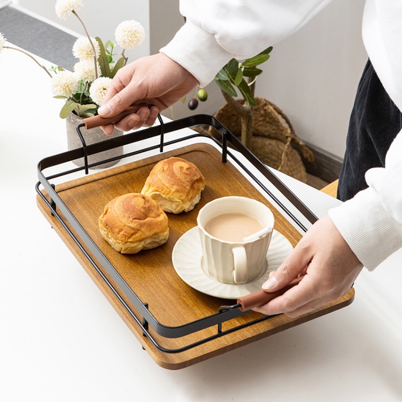Bamboo Serving Tea Tray Serveware Tray for coffee and Snacks Bamboo ...