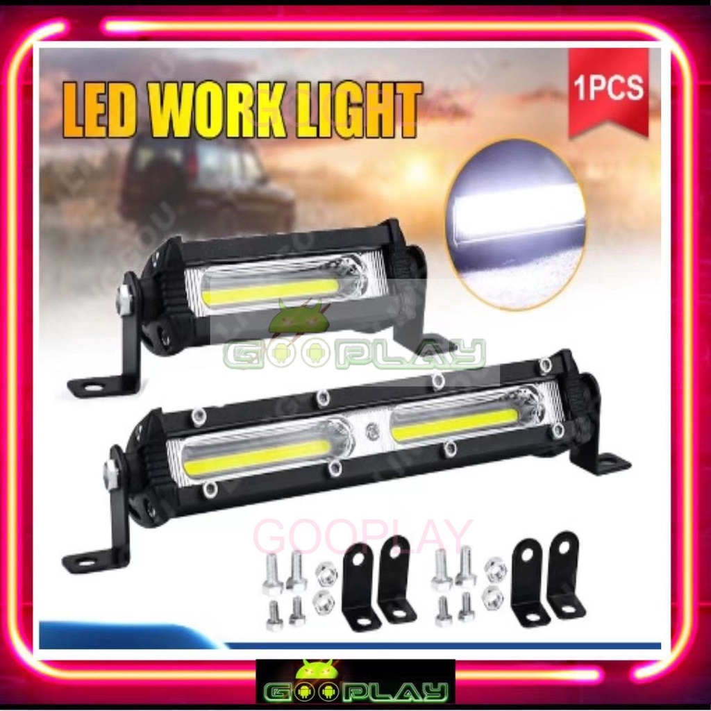 Ready stock Car Work Light LED Bar 12V/24V LED DRL Spot Light Cars Work ...