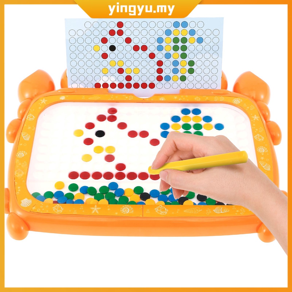 Magnetic Drawing Board Magnetic Doodle Board Cute Crab Magnetic Dot Art ...