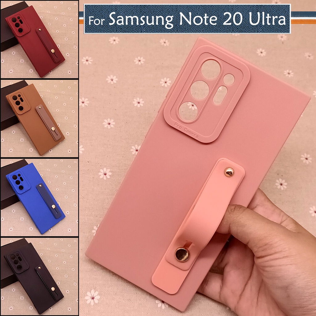 Samsung Galaxy Note 20 Ultra Plain DIY Ring I-Ring Back Silicone Case ...