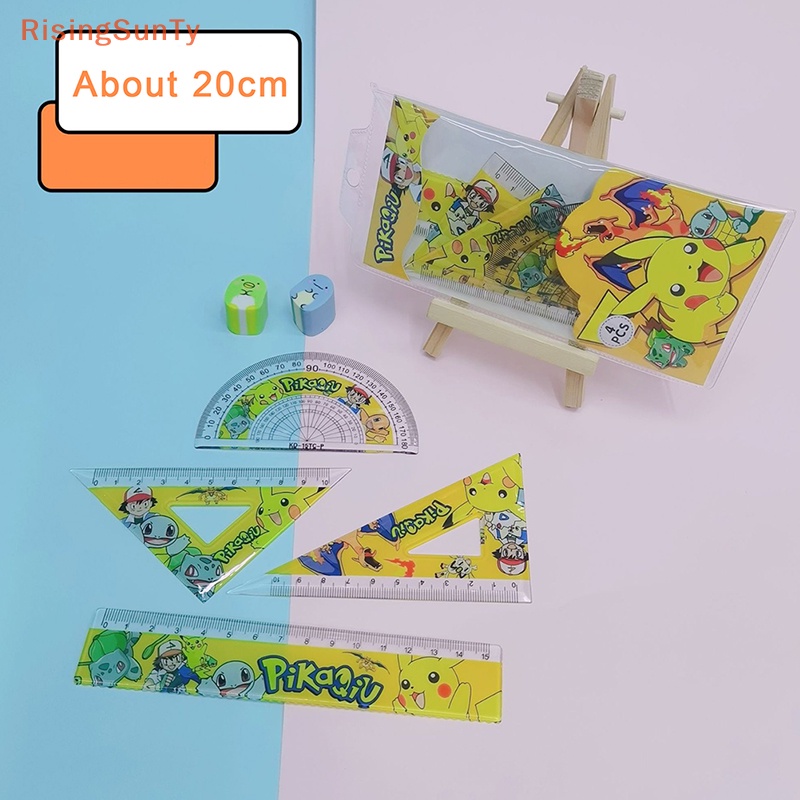 [RisingSunTy] Pikachu Pokemon Anime Stationary Cartoon Pencil Ruler ...