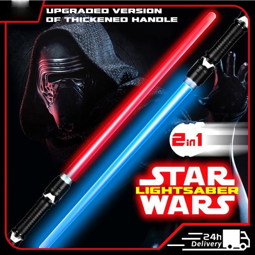 【Ready Stock】Star wars Lightsaber Props Laser Sword Kids Toys Sword LED ...