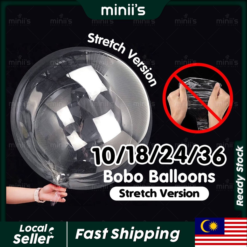 MINIIS PARTY 10/18/24/36 Bobo Balloon Transparent Balloon Belon Bobo ...