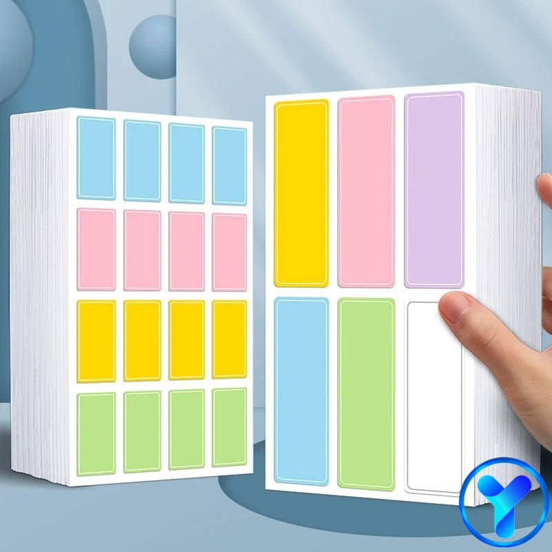 YAP 10 Sheets Waterproof Colorful Self Adhesive Stickers Removable ...