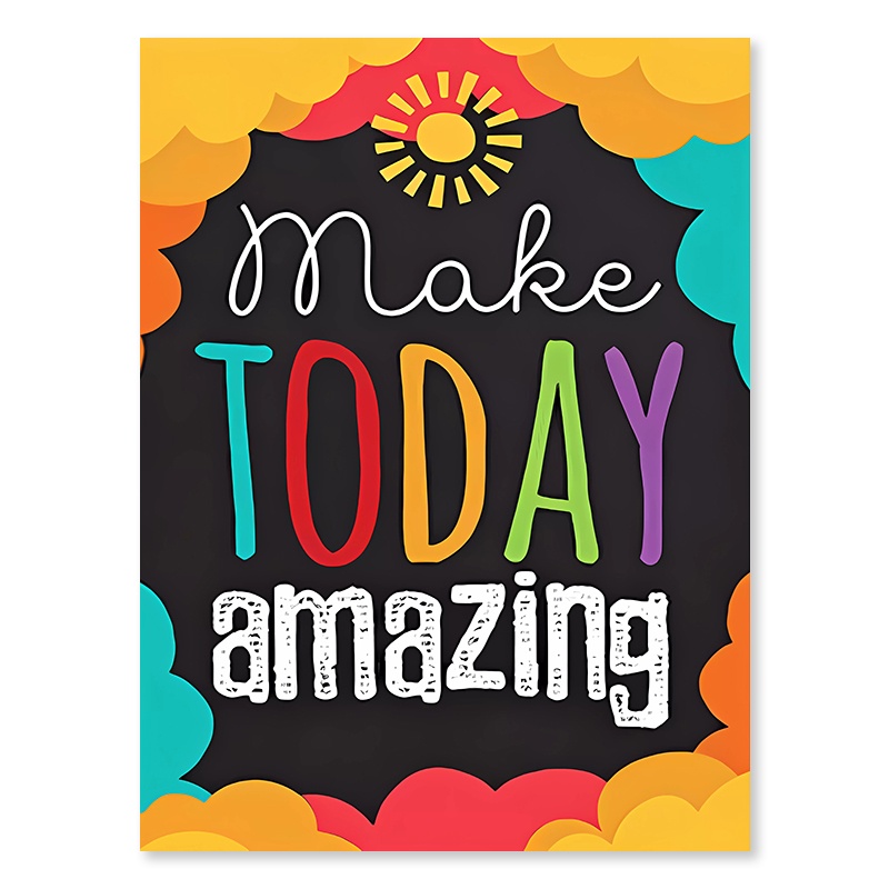 Classroom Inspirational Poster Kids Education Classroom Wall Banner ...