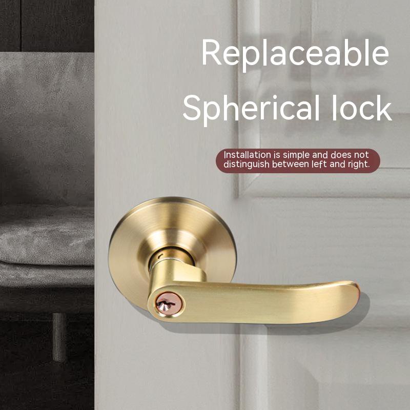 Tubular Lever Cylindrical Cylinder Door Lock Tombol Pintu Bilik Door ...