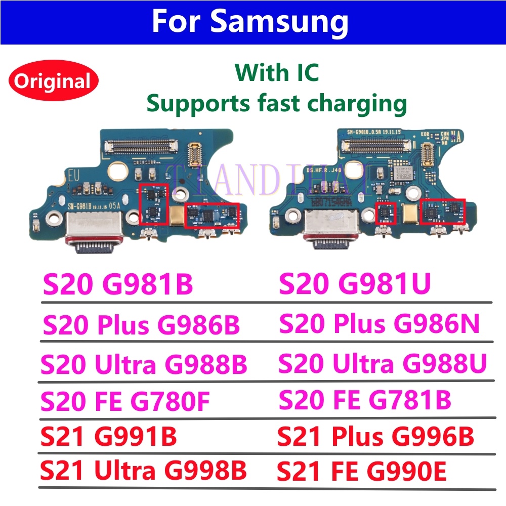 Original USB Charger Board Flex For Samsung Galaxy S20 S21 Plus Ultra ...