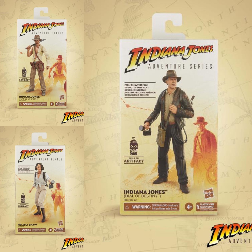 Indiana Jones Wave 2 Set of 3 (Indiana Jones Temple of Doom, Helena ...