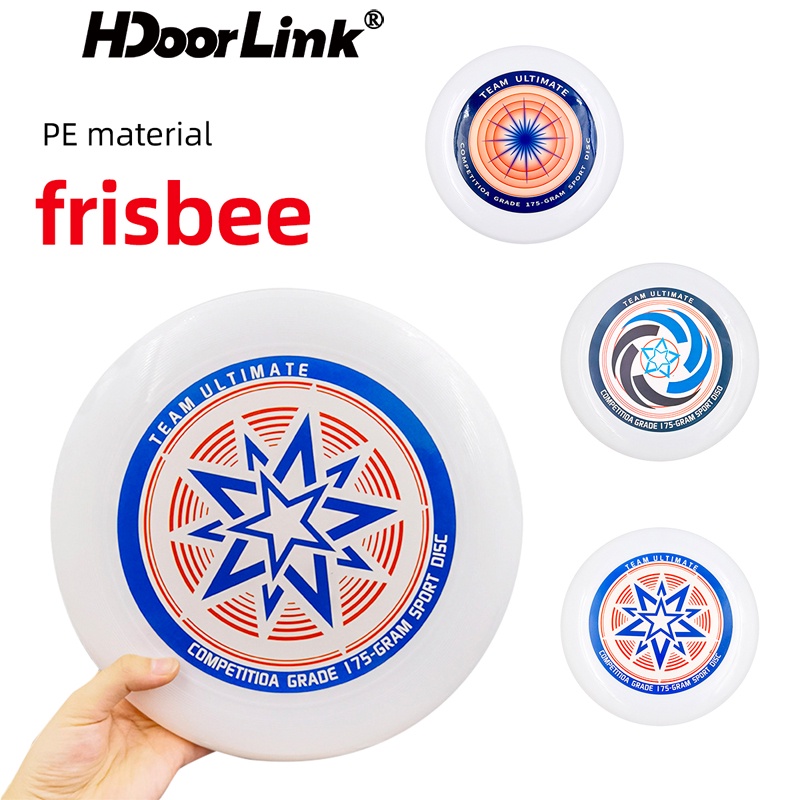 HdoorLink Flying Disc Colorful Ultimate Rubber Frisbee Toy Kids Adults ...