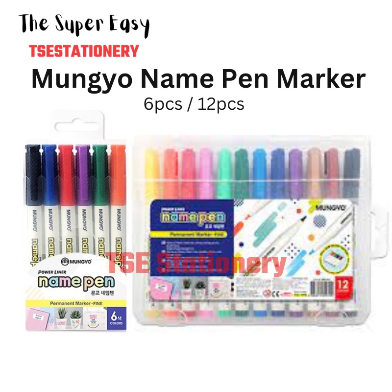 Mungyo Name Pen Marker Power Liner Slim Marker Permanent | Shopee Malaysia