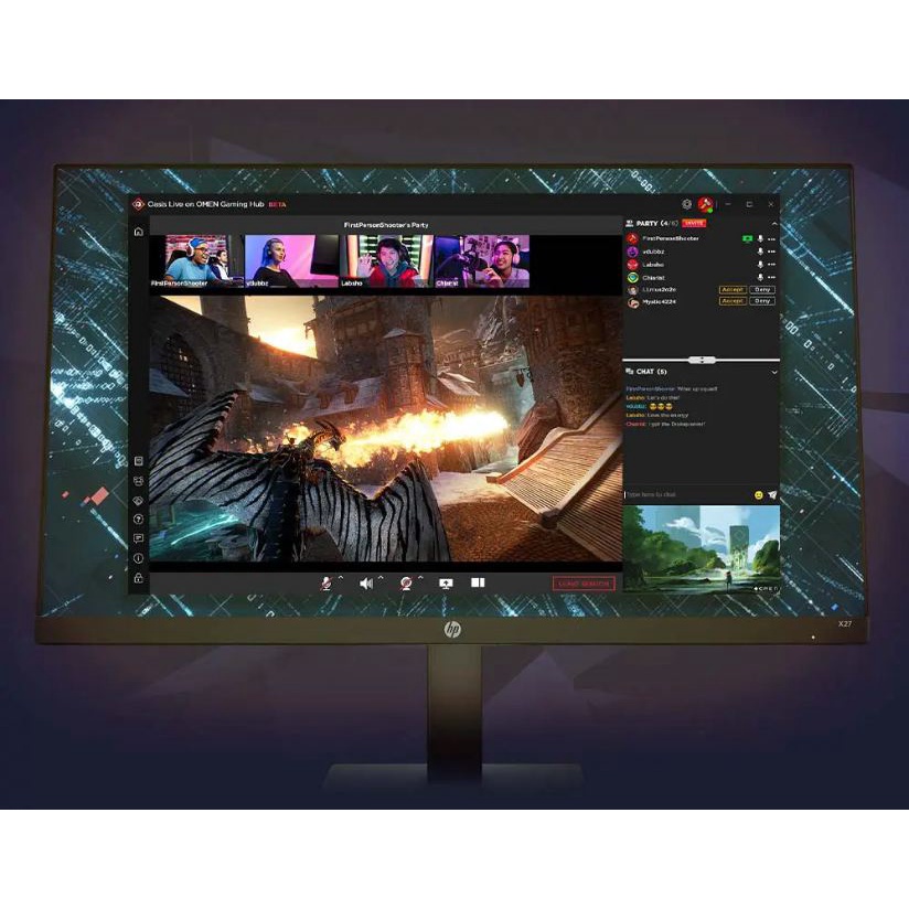 HP X27 FHD Gaming Monitor - AMD FreeSync, IPS FHD, 165Hz Refresh Rate ...