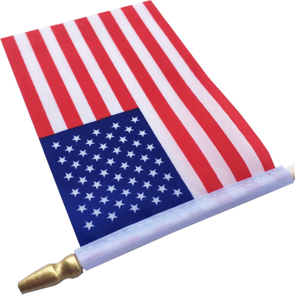 American Stick Flags Hand Waving Flag USA 5x8 Inch Handheld Mini Flag ...